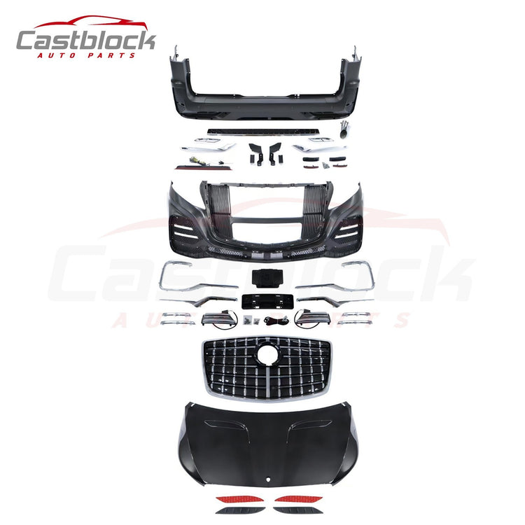 Fit 2016-2020 Mercedes Benz V Class Vito W447 Metris Full Bumper Kit H ...