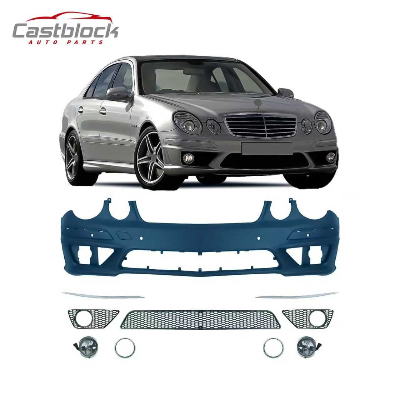 For 2004-2009 Mercedes EClass W211 W/ PDC E63 AMG Style Front Bumper B ...