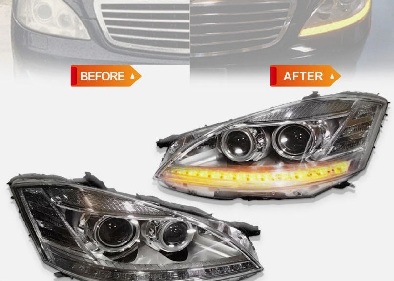 Projector For 06 07 08 09 Mercedes W221 S550 S63 AMG 10-13 Headlights ...
